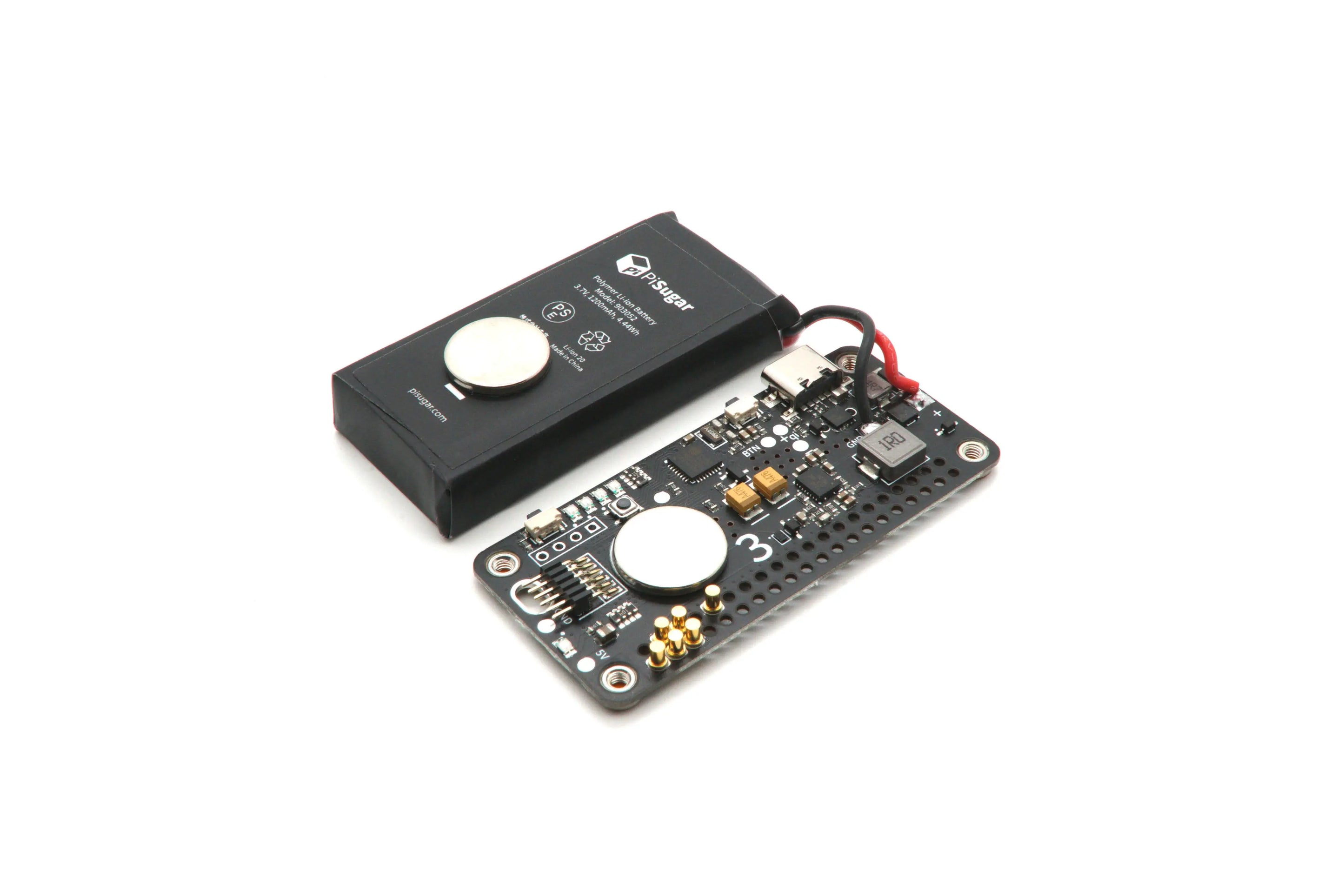 Raspberry Pi Zero Battery PiSugar 3 compact design for handy project ...