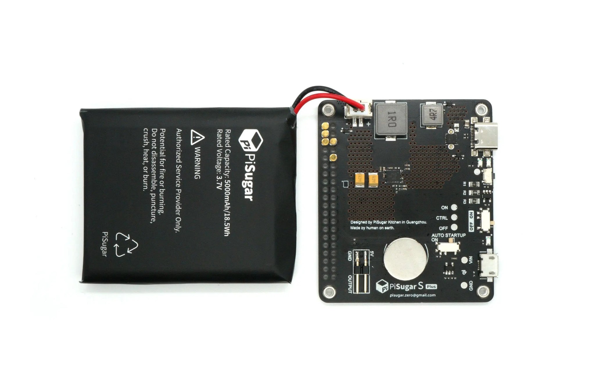 Raspberry Pi UPS - PiSugar S Plus 5000 mAh Battery – PiSugar Kitchen