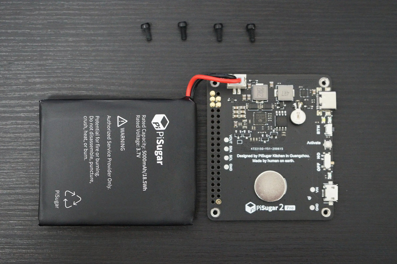 Raspberry Pi UPS - Pisugar2 Plus Portable 5000 mAh Power Module ...